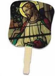 Custom Printed Stock Design Hand Fans | Jesus