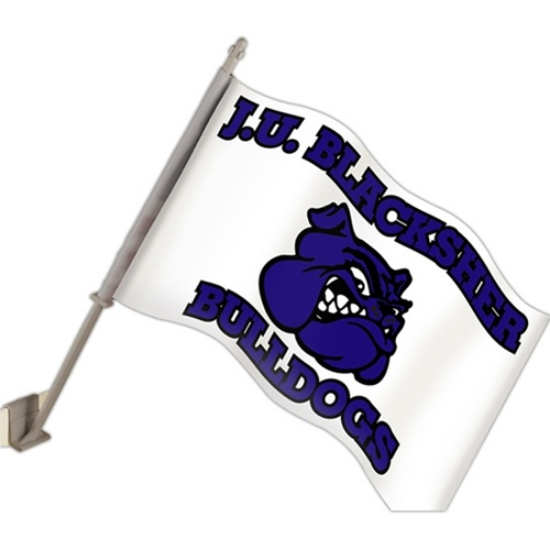 Custom 2 Ply Window Flag - 200 Denier Nylon (11" x 15") in bulk | Save ...