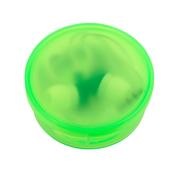 Custom Earbuds In Round Plastic Cases | Audio