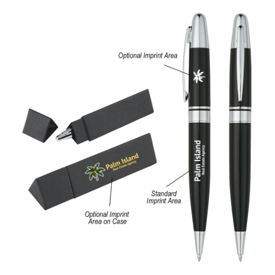 Custom Elite Executive Pen In Case in bulk | Save Your Ink